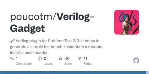 Github Poucotmverilog Gadget 🔧 Verilog Plugin For Sublime Text 23