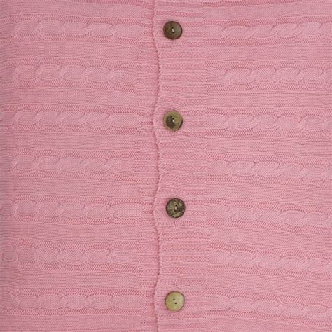 Pink Knitted Cushion Cover 50cm X 50cm