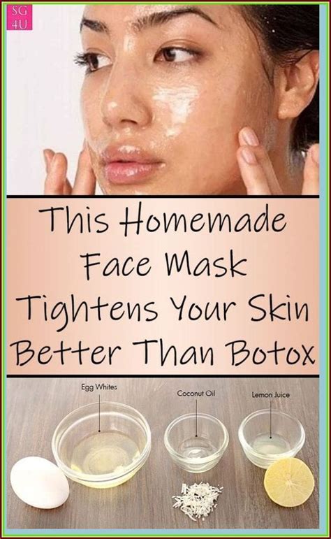 This Homemade Face Mask Tightens Your Skin Better Than Botox Skin