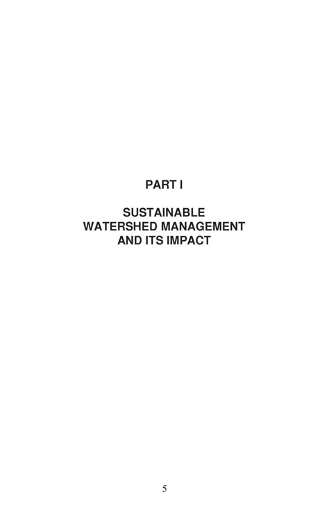 Sustainable Watershed Management Deendayal Research Institute