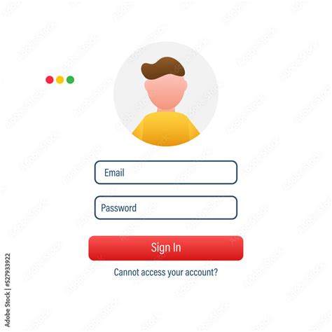 Login Page On Laptop Screen Notebook And Online Login Form Sign In Page User Profile Access