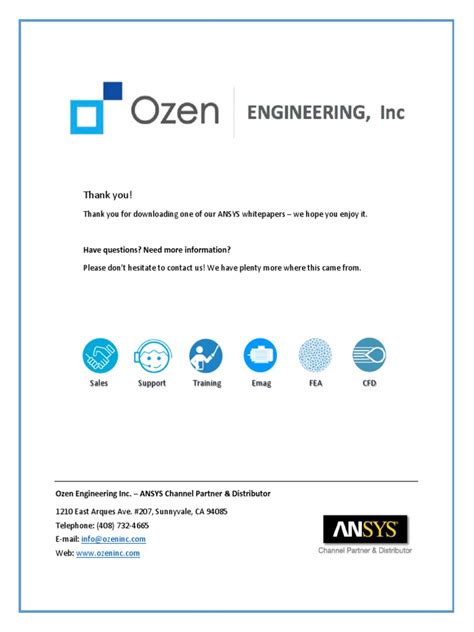 Ozen Engineering Modeling Hydrates With Ansys White Paper Pdf