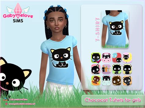 Chococat T Shirts For Girls Updated 2025 Create A Sim The Sims 4