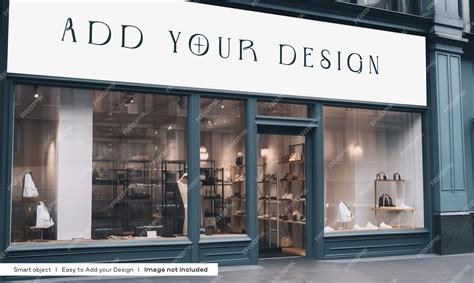 Premium Psd Free Shop Facade Mockup Storefront Branding Shop 3d Store