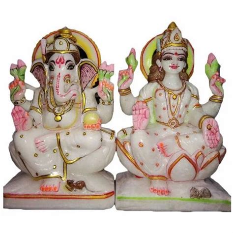 White Lakshmi Ganesh Marble Statue At Rs 5000 In Indore Id 15143228088