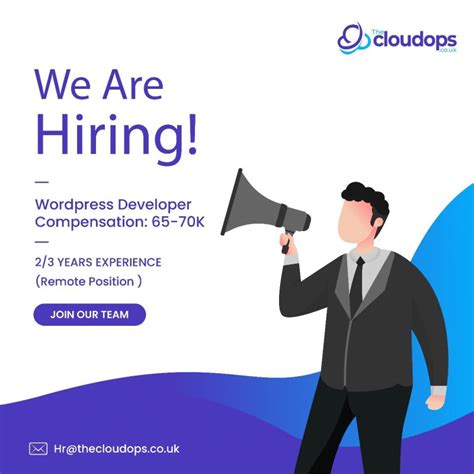 the cloudops ltd on linkedin we are hiring 🔊 we re seeking a highly