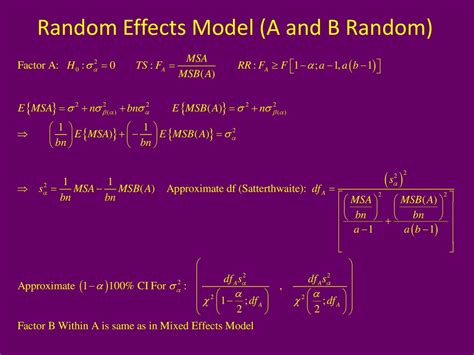 Nested Designs And Repeated Measures With Treatment And Time Effects