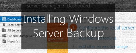 How To Install Windows Server Backup On 2012 And 2008 BA