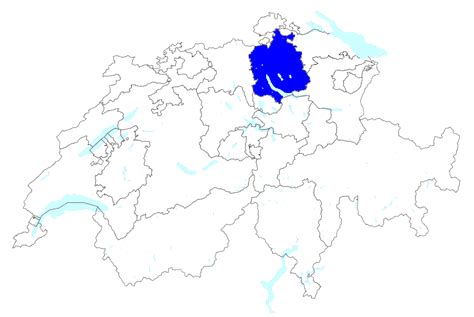 Kanton Zürich Wappen und Landkarte vom Kanton Zürich