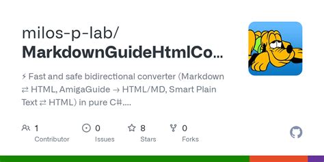 Github Milos P Labmarkdownguidehtmlconverter ⚡ Fast And Safe