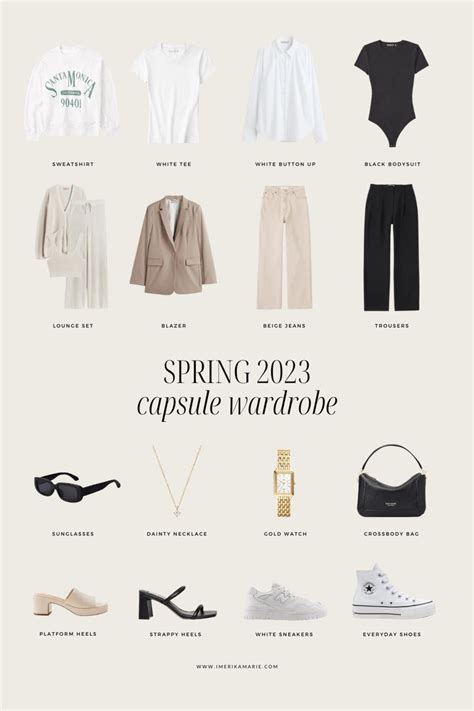 Spring 2023 Capsule Wardrobe Outfit Ideas Erika Marie Fashion