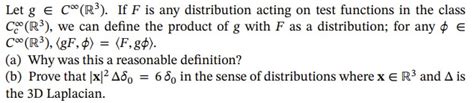 Solved Let GinC R If F Is Any Distribution Acting On Chegg Com
