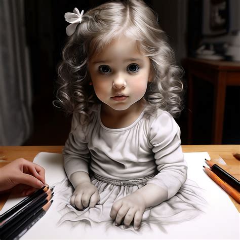 Créame un boceto de una niña a lápiz pequeña que parezca ani by Anthony Agurto Merino