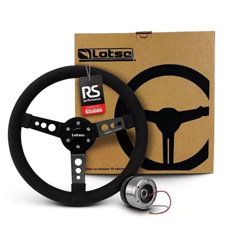 Volante Lotse Maxx Black Cubo P Chevette Marajo Chevy 500 Parcelamento Sem Juros