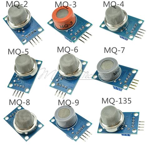MQ-2 MQ-3 MQ-4 MQ-5 MQ-6 MQ-7 MQ-8 MQ-9 MQ-135 Gas Detection Alarm ...