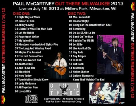T U B E Paul McCartney 2013 07 16 Milwaukee WI AUD FLAC