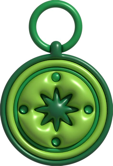 3d Illustration Compass Tool Navigation Device Compass Object For