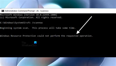 Windows Resource Protection Could Not Perform Requested Operation