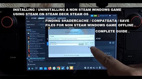 steam deck installing non steam windows games on steam os finding
