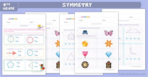 From Lines To Reflections Exploring Symmetry In 4th Grade Worksheets