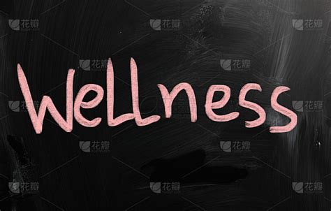 健康概念手写粉笔在黑板上