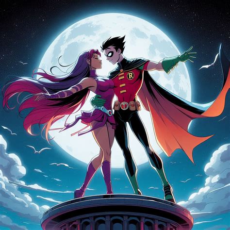 Teen Titans Robin Dancing With Starfire By Bruski12345 On Deviantart