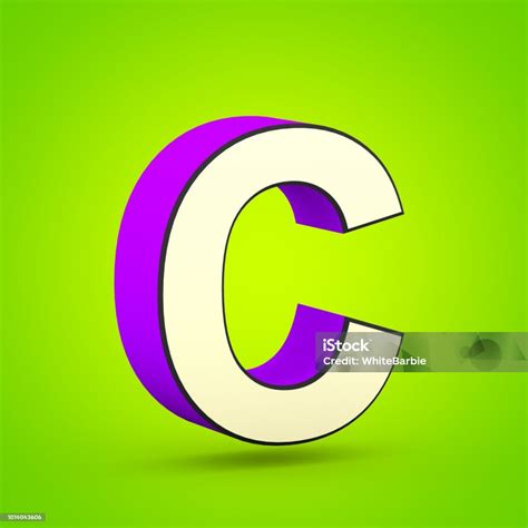 슈퍼 히어로 바이올렛과 베이지색 C 대문자 라임 배경에 고립 된 편지 0명에 대한 스톡 사진 및 기타 이미지 0명 3차원