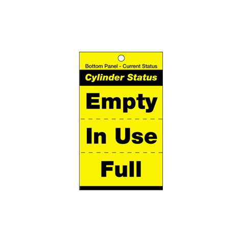 Acetylene Cylinder Status Tag