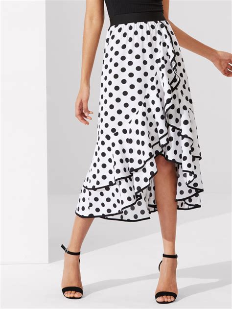 Polka Dot Ruffles Skirt