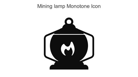 Mining Lamp Monotone Icon In Powerpoint Pptx Png And Editable Eps