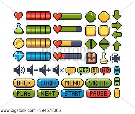 Set Bit Pixel Vector Photo Free Trial Bigstock