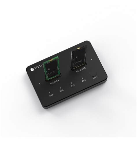Docking Station Dual Bay SSD M 2 NVME PCIe SATA 10 Gbps Duplicatori Clone Offline I CASE NVME