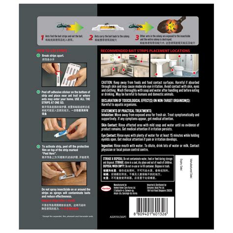 Combat Ant Killer Bait Strips 10 Pcs Combat Singapore