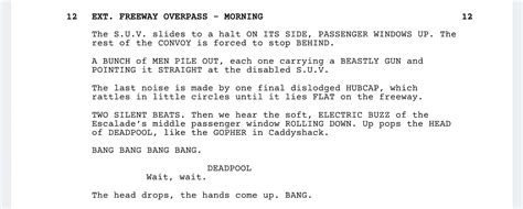 The Deadpool Script Movie Quotes And Screenplay Pdf Download