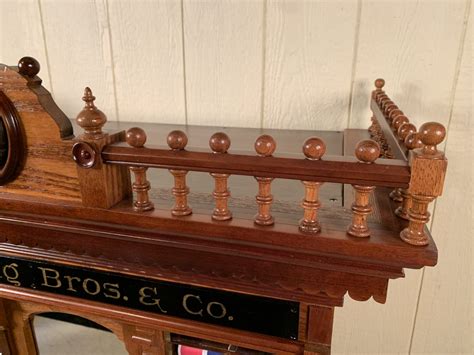 Belding Bros And Co Victorian Spool Cabinet With Clock Doug Schmitt