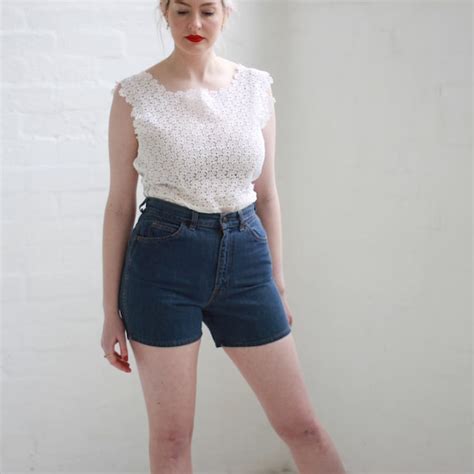 High Waisted Denim Etsy