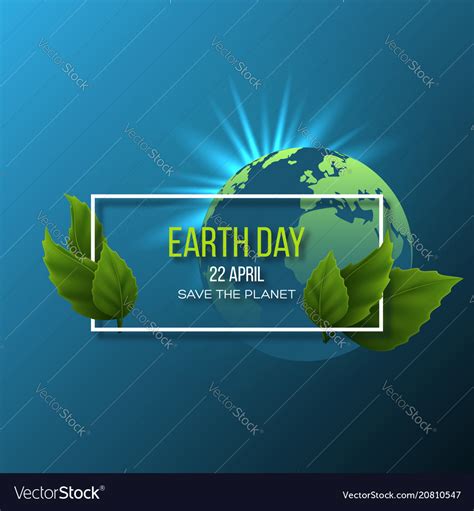 Earth Day Design Royalty Free Vector Image Vectorstock