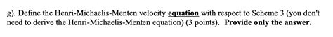 Solved 20 Points Total Consider The Following Enzymatic Chegg