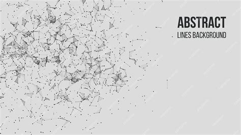 Premium Vector Vector Technology Background Plexus Effect Abstract Polygonal Background With