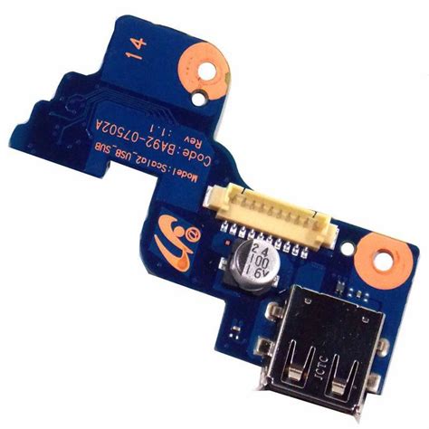 Placa Usb E Power Notebook Samsung Rv415 6681 Placa De Rede