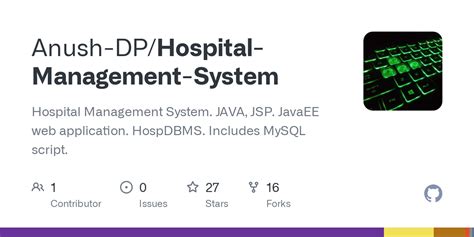 Github Anush Dp Hospital Management System Hospital Management
