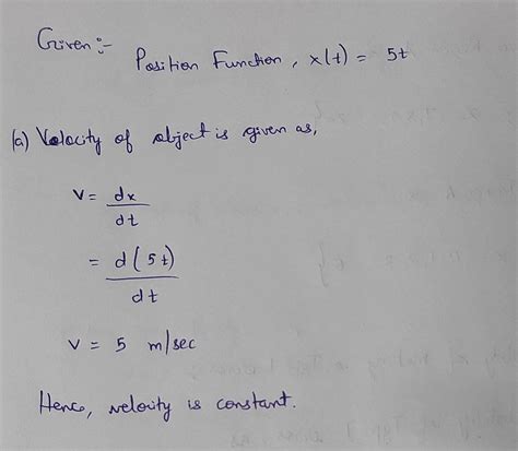Solved Answer To Sketch The Velocity Versus Time Graph From Course Hero