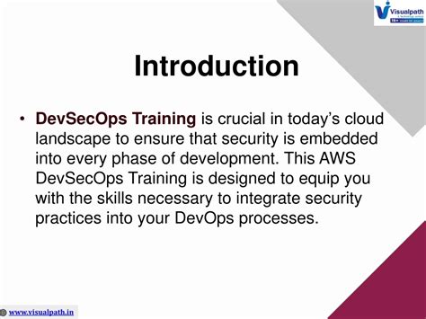 PPT AWS DevSecOps Training DevSecOps Training PowerPoint
