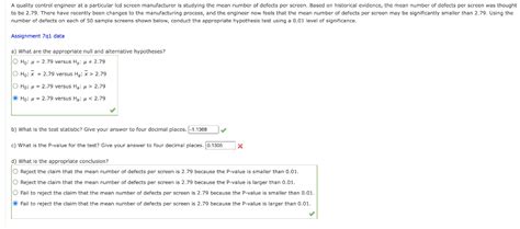 Solved Number Of Defects On Each Of Sample Screens Shown Chegg