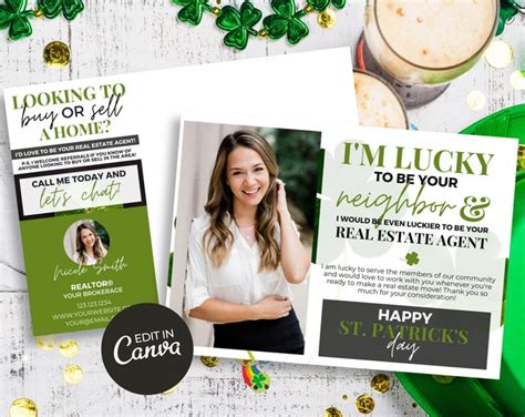 SET of A Good Client is Like a Four Leaf Clover Mailers With Envelopes ...