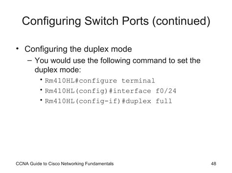 ccna basic switching and switch configuration ppt