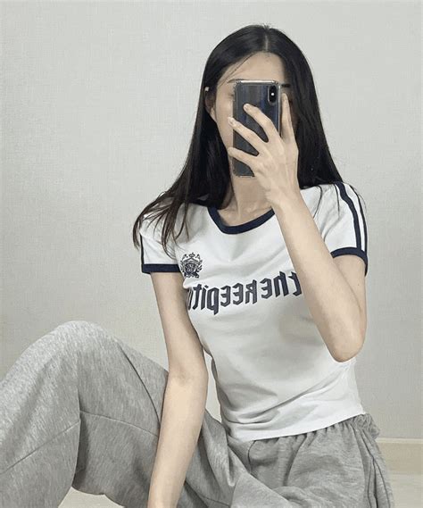 완전최저가 Y2K 최저마진 블록코어 슬림핏 힙무드 빈티지 배색 스포티 옆셔링 반팔티 4col 에이블리