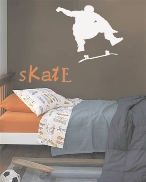 Adesivo Decoração Parede Skate no Elo Adesivos de Parede F