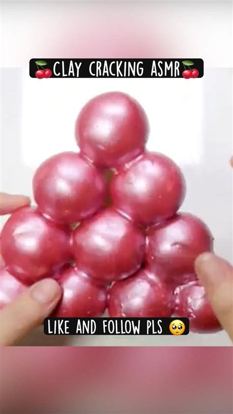 🍒clay Cracking Asmr🍒 Oddly Satisfying Videos Satisfying Video Most
