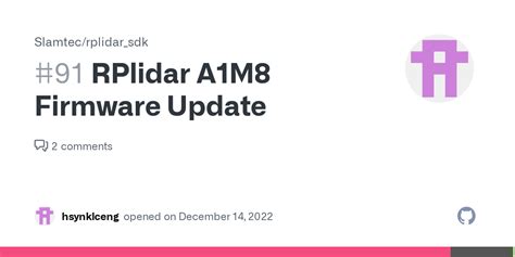 Rplidar A M Firmware Update Issue Slamtec Rplidar Sdk Github